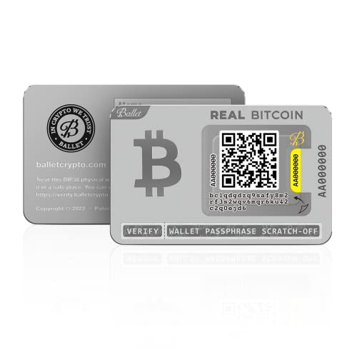 Ballet Real Bitcoin 2022 Merry Christmas (5 Pack) - The Easiest Crypto Cold Storage Card - Cryptocurrency Hardware Wallet, Managing Your Crypto Assets, NFTS, Coins