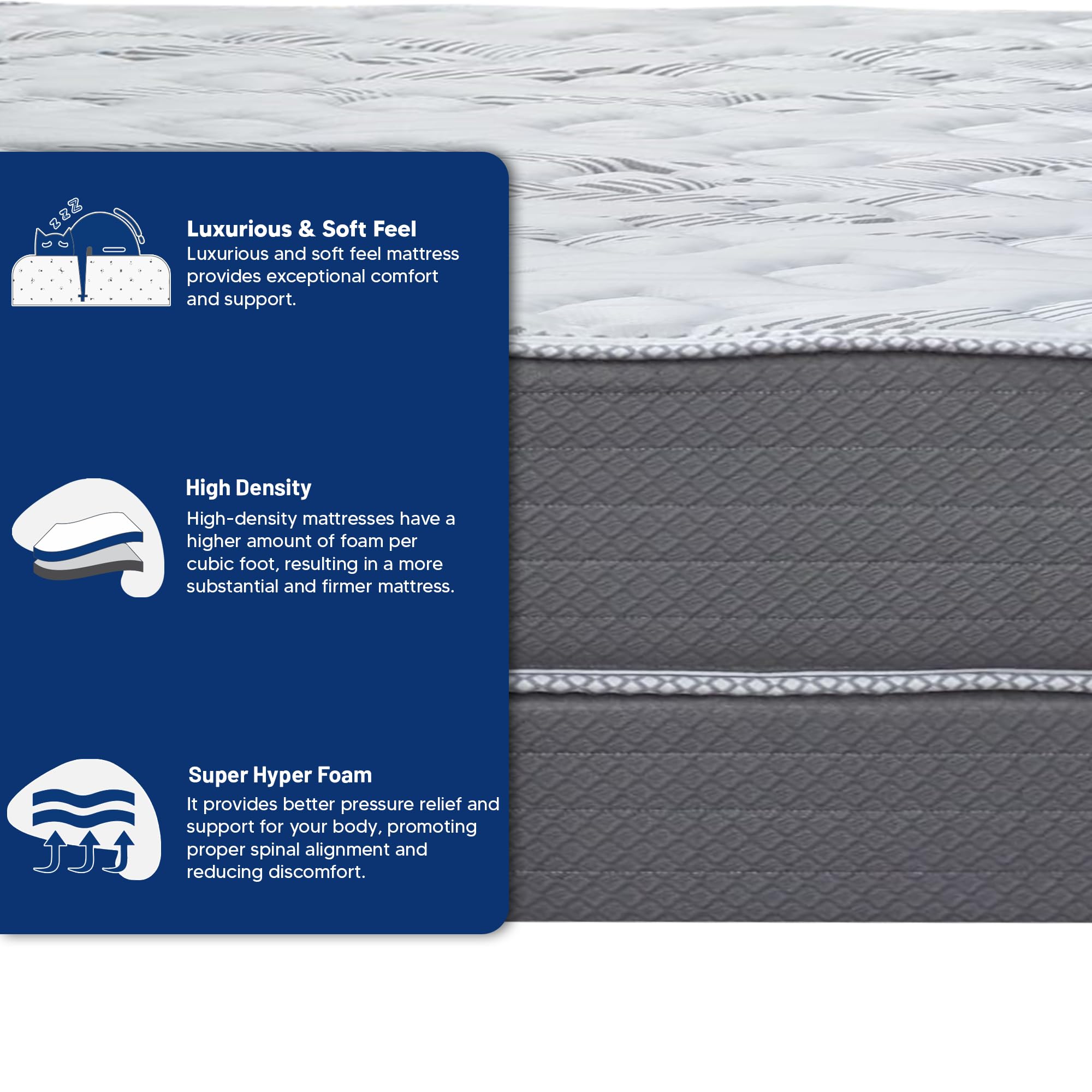 Treaton, 14-Inch Firm Double Sided Tight top Innerspring Mattress, Full XL