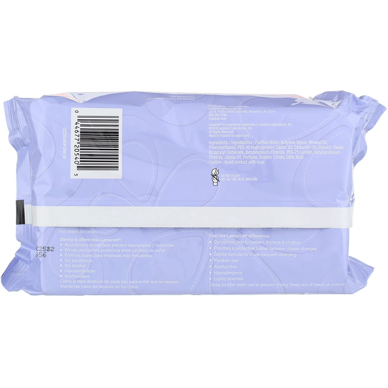 Lanisinoh Clean and Conditioning Cloth Baby Wipes 80 Count (6 Pack)