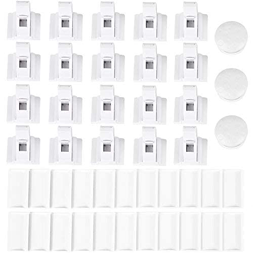 Magnetic Child Safety Cabinet Locks - 20 Lock + 3 Key for Baby Proofing Cabinets, Drawers and Locking Cupboard, Easy Install for Toddler and Childproof with Adhesive Latch, No Tools or Drill