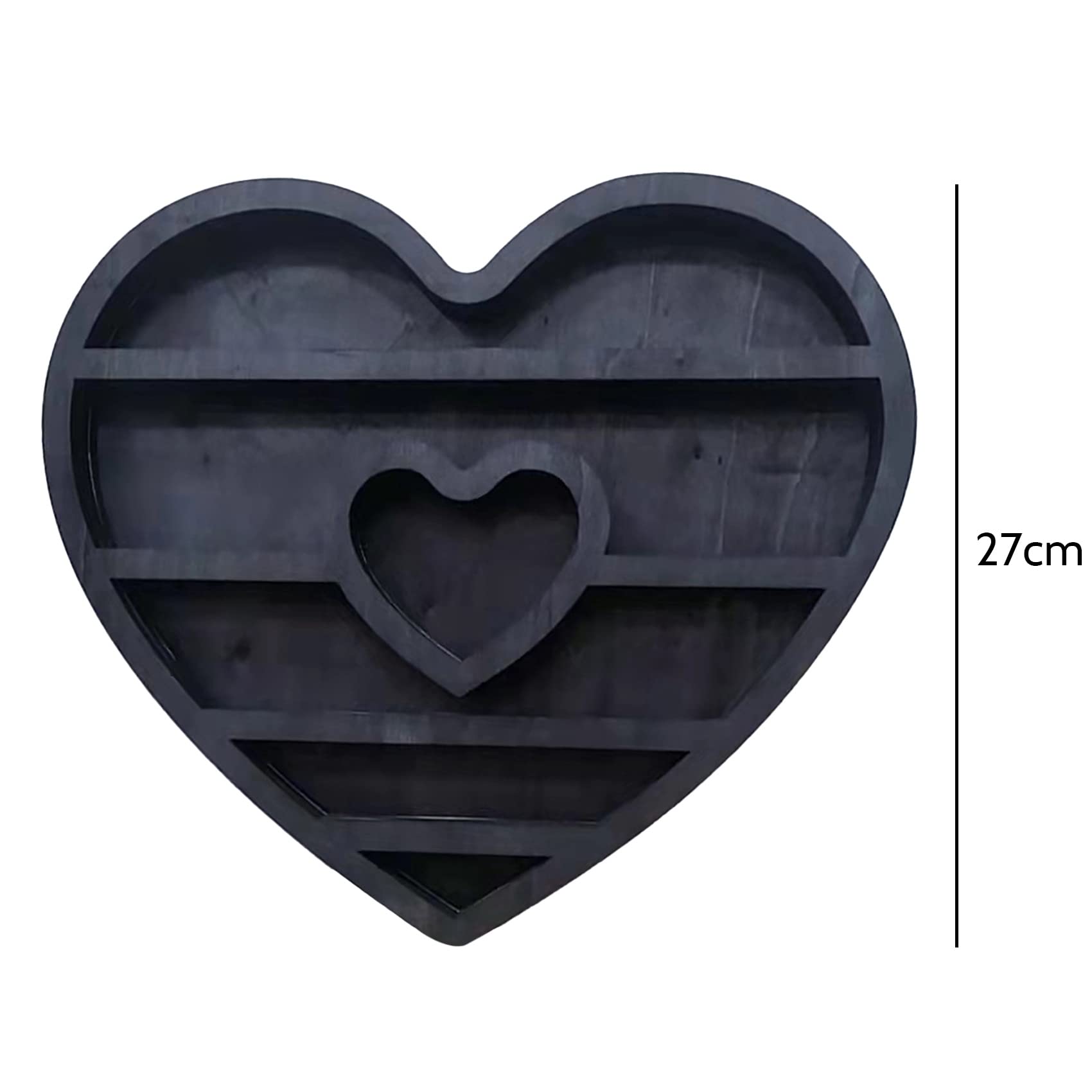 pizarra Moon Crystal Wooden Shelf Heart Crystal Oil Display Wall Shelf Living Room Home Display A