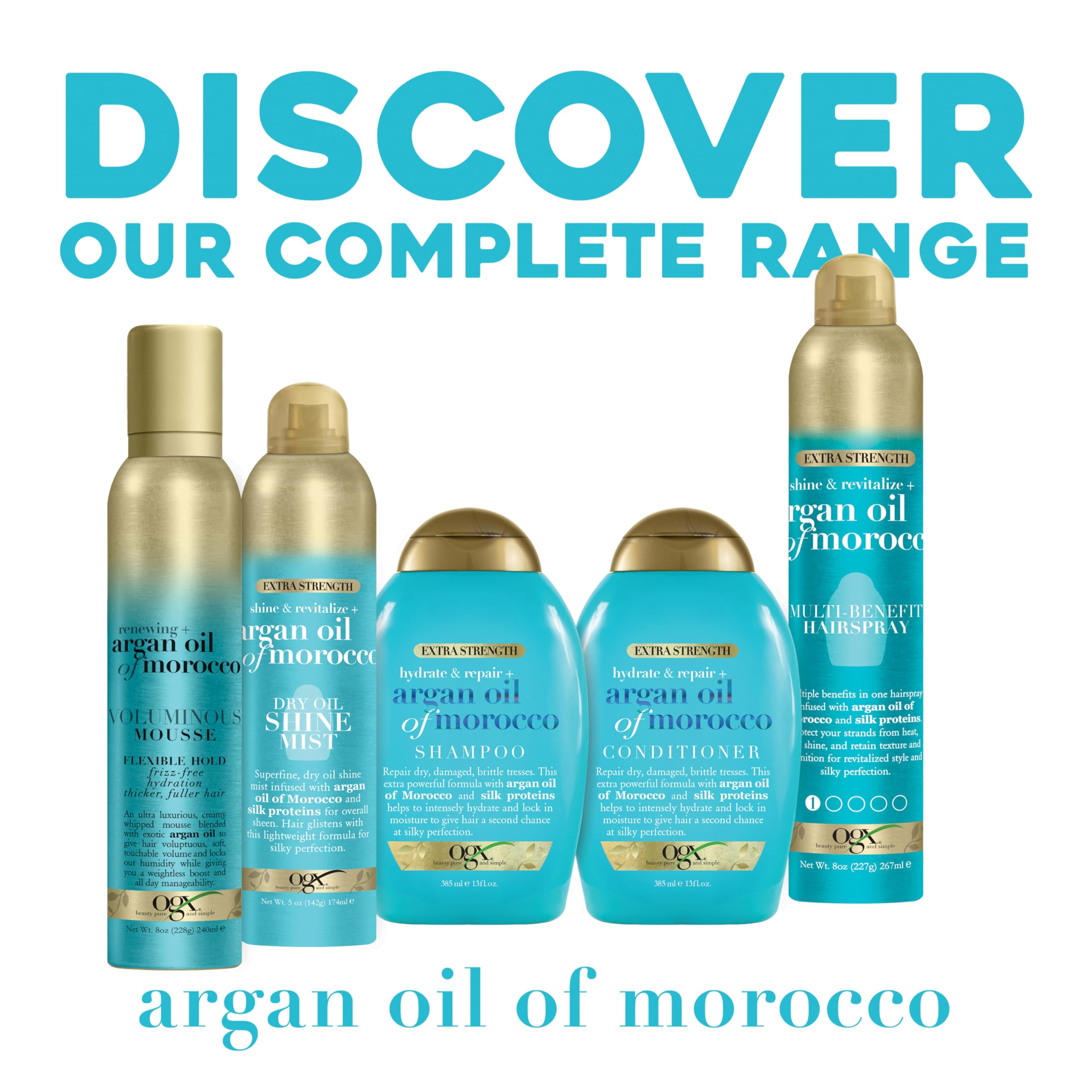 OGX Extra Strength Hydrate & Repair Conditioner with Argan Oil of Morocco for Dry, Damaged Hair, 13 Fl Oz