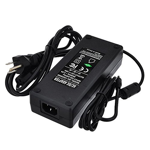 LEDwholesalers 12V 20A 240W AC/DC Power Adapter with 5.5x2.5mm DC Plug and 2.1mm Adapter, Black, 3262-12V