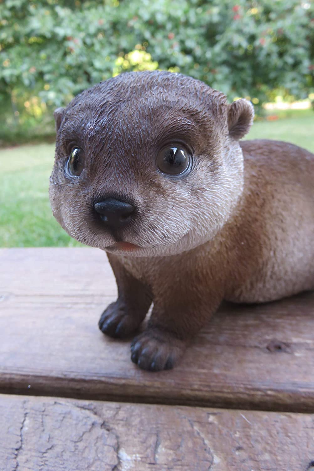 Generic River Otter Figurine Resin Ornament Statue 7 in. Home and Yard Decor Pool Fountain Pet