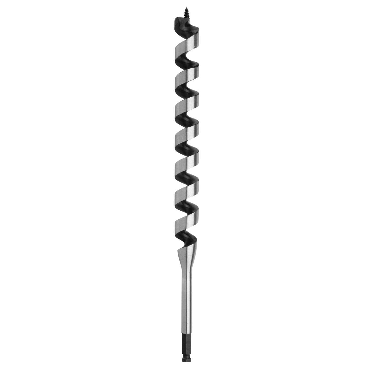 IRWIN WeldTec Auger Wood Drill Bit 1-1/4" X 17" (3043015), Black