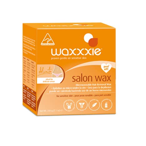 Waxxxie Salon Wax 6.7 fl oz Microwaveable Professional Peel Off Hair Removal Wax for Home Use with Salon-Quality Results