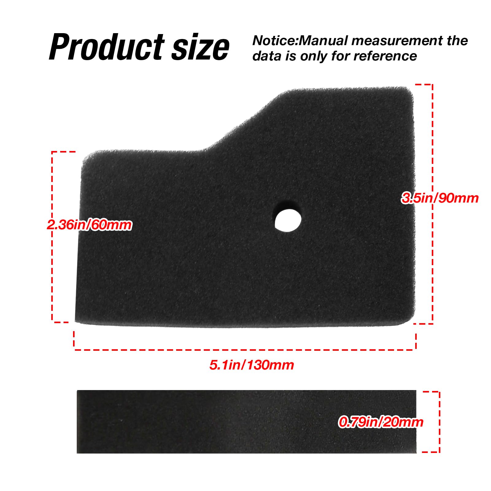 Anxingo 17211-Z07-000 Air Filter 17218-Z07-000 Outer Filter Replacement for Honda EU2000 EB2000 EB2000i EB2000iT1 EU2000i EU2000iT1 EU2000iK1 W/ 98056-55777 Spark Plug
