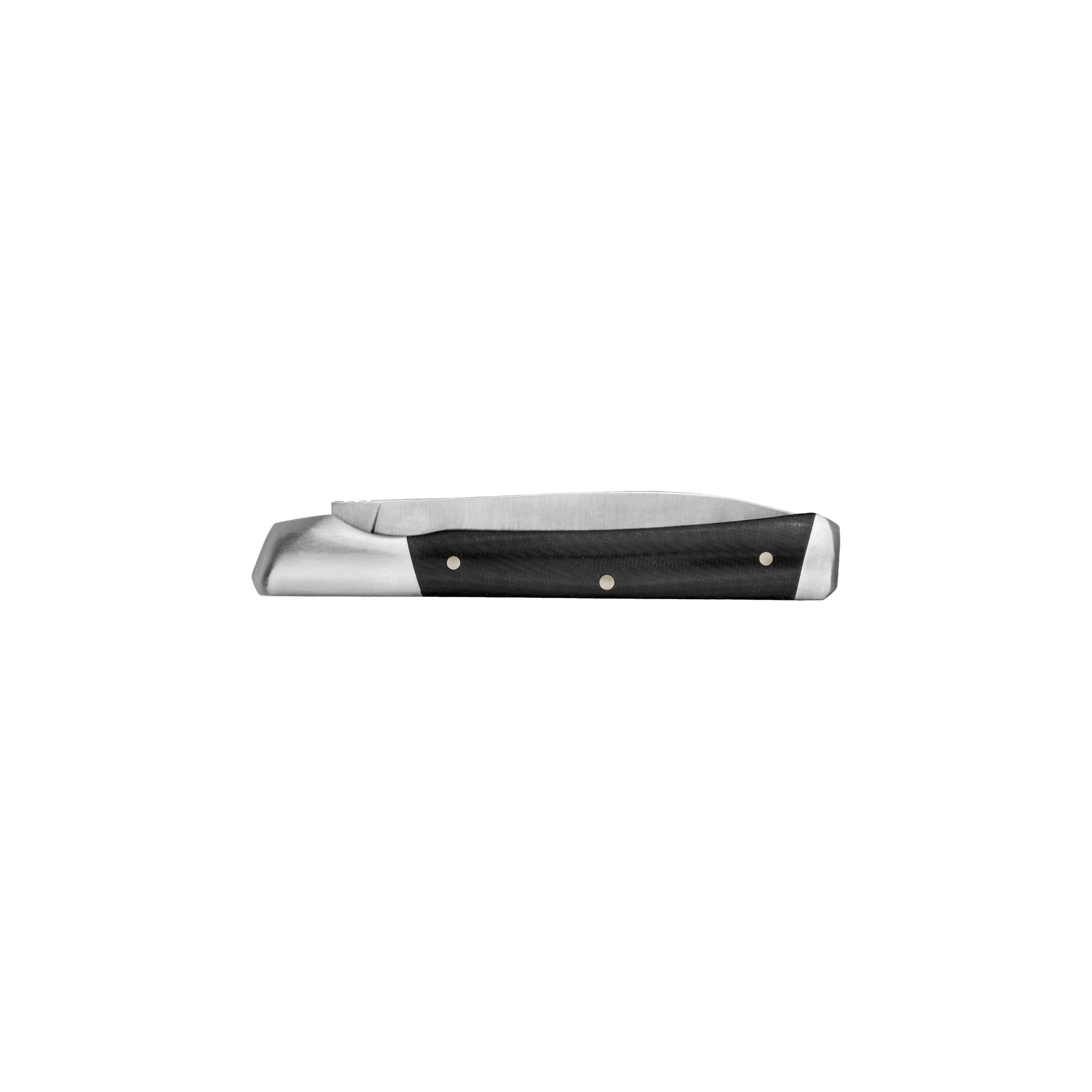 Kershaw Allegory Manual Folding Pocket Knife, Two Bladed Knife with Clip Point and Spear Point Blades, Slipjoint with Micarta Handle,Black