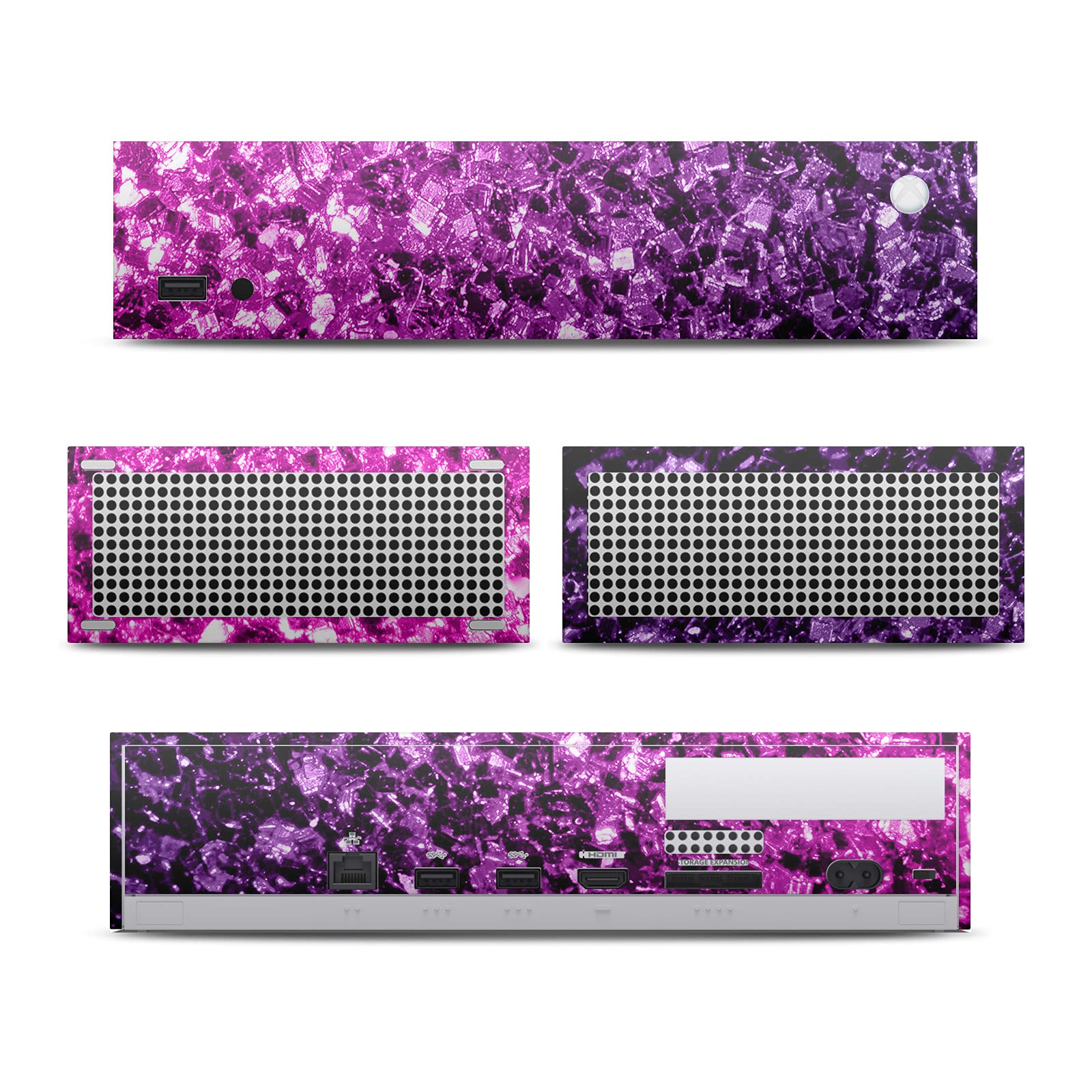 Head Case Designs Officially Licensed PLdesign Purple Pink Art Mix Vinyl Sticker Gaming Skin Decal Cover Compatible With Xbox Series S Console and Controller Bundle