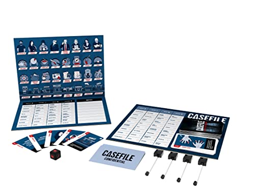 Goliath Casefile: Truth & Deception Game - Based On Hit Crime Podcast Casefile - Replayable Strategy Game, Ages 12 and Up, 3-4 Players , Black, Medium