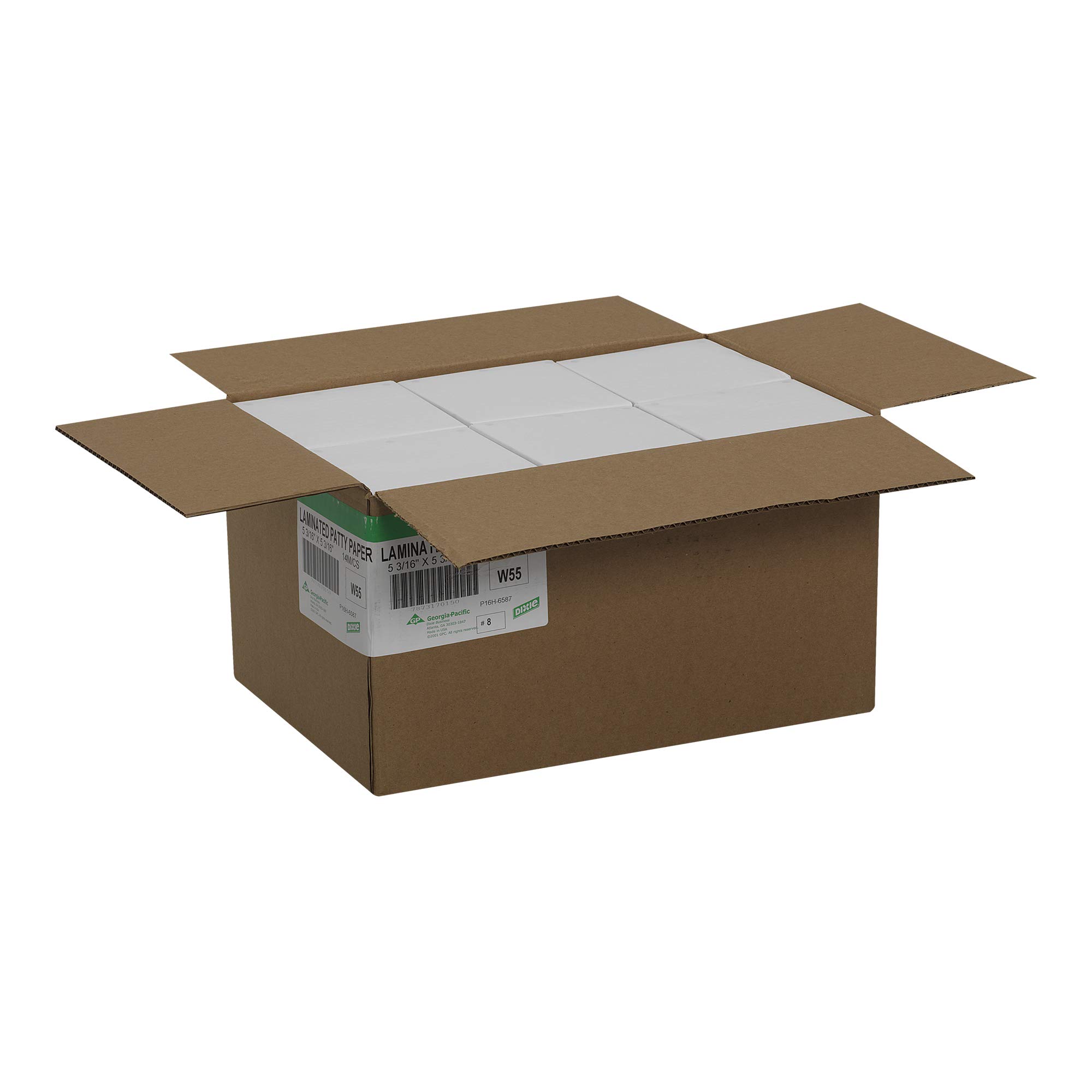 Dixie Restaurant-Grade Non-Stick Patty Paper by GP PRO (Georgia-Pacific), White, WR5659, 4.5" Width x 4.5" Length, 13,986 Count (777 Sheets Per Pack, 18 Packs Per Case)