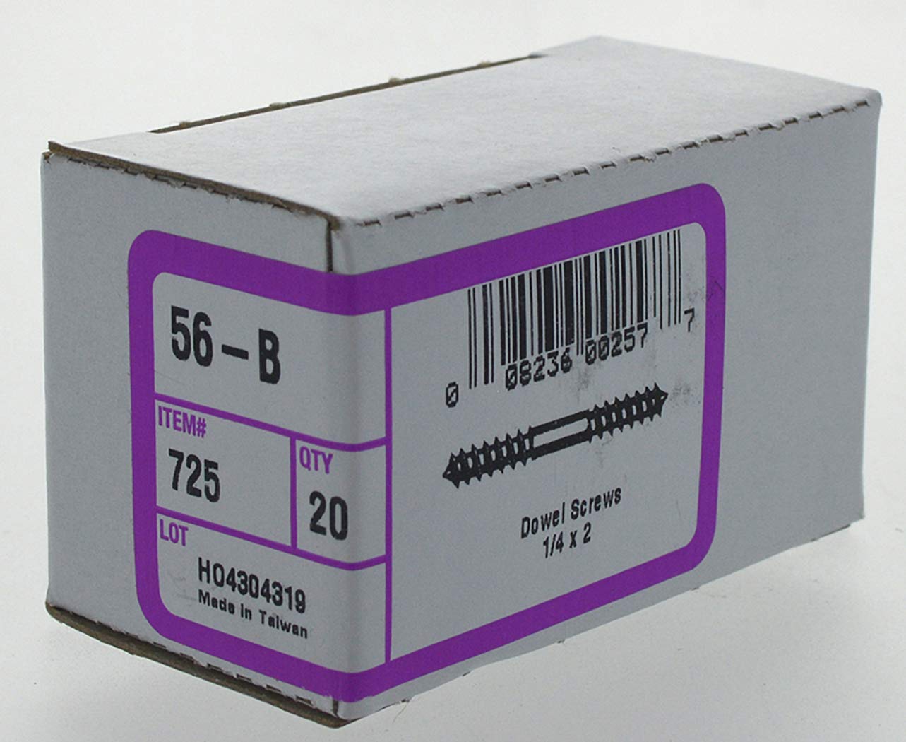 Hillman Zinc Dowel Screw (1/4" x 2"), 725