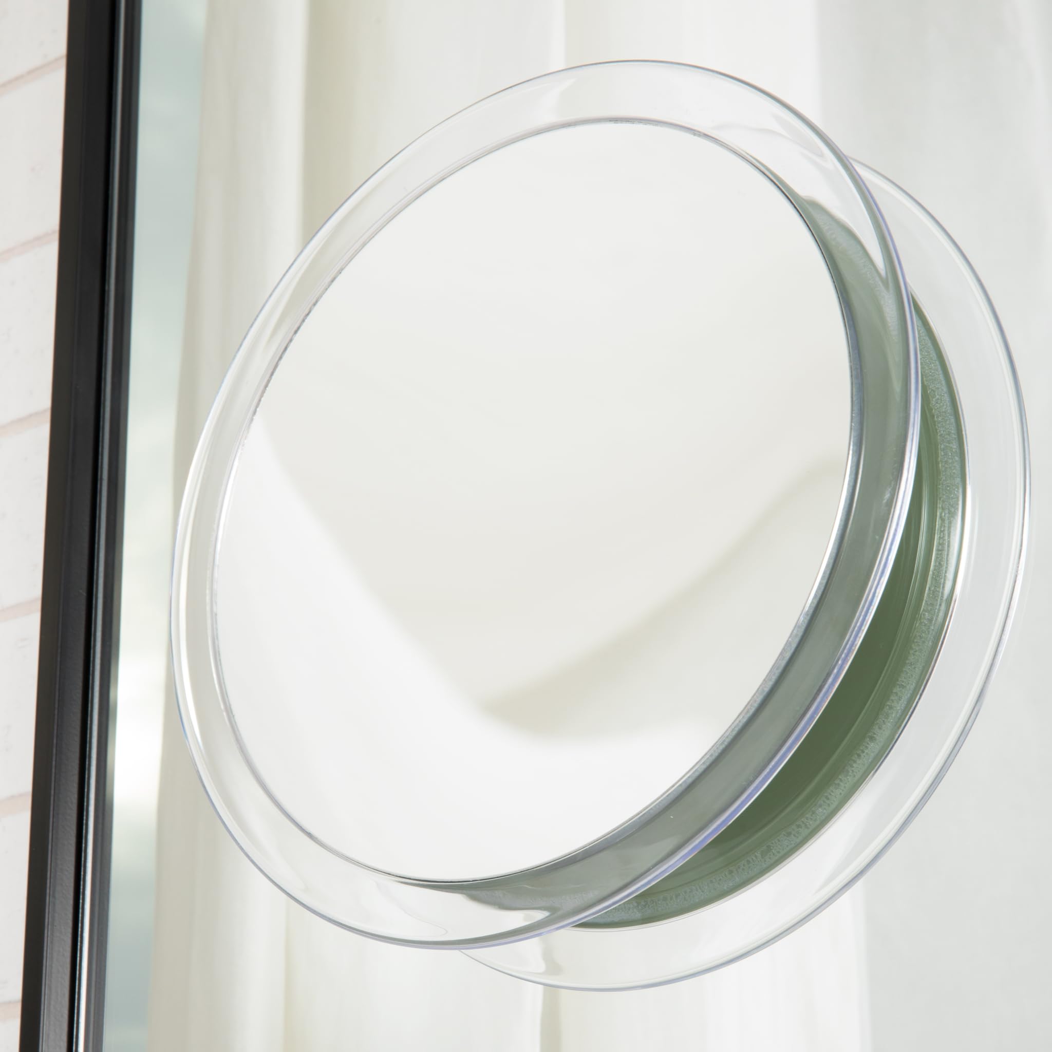 Jerdon Portable Travel Makeup Mirror – 9” Diameter Frame with 5X Magnification – Suction Cups Allow Wall Mounting – Travel Case Included – Model JSC5