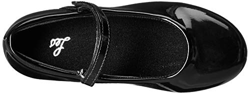 Leo Baby-Girl's Rhythm TAP Dance Shoe, Black, 7 Medium US Toddler
