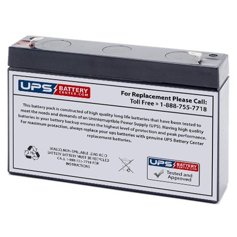 Leoch LP12-2.8 12V 2.8Ah Replacement Battery with F1 Terminals - by UPS Battery Center