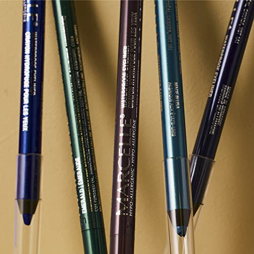 Marcelle Waterproof Eyeliner, Midnight Black, Eye Pencil, Creamy Formula, Long-Lasting, Waterproof, Smudge-Proof, Fragrance-Free, Hypoallergenic, Cruelty-Free, 0.04 Oz.