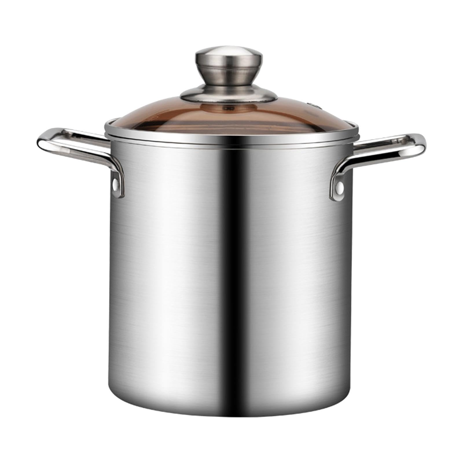 Stainless Steel Stockpot with Basket, Turkey Fryer Pot Cookware, Nonstick Universal Seafood Boil Pot, Heavy Duty Cooking Pot, no clamp