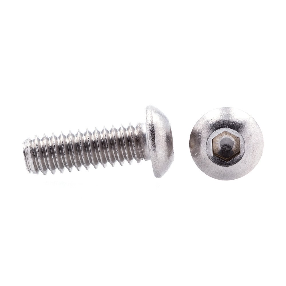 Prime-Line 9169705 Socket Cap Screws, Button Head, Hex (Allen) Drive, 1/4 in-20 X 3/4 in (10 Pack)