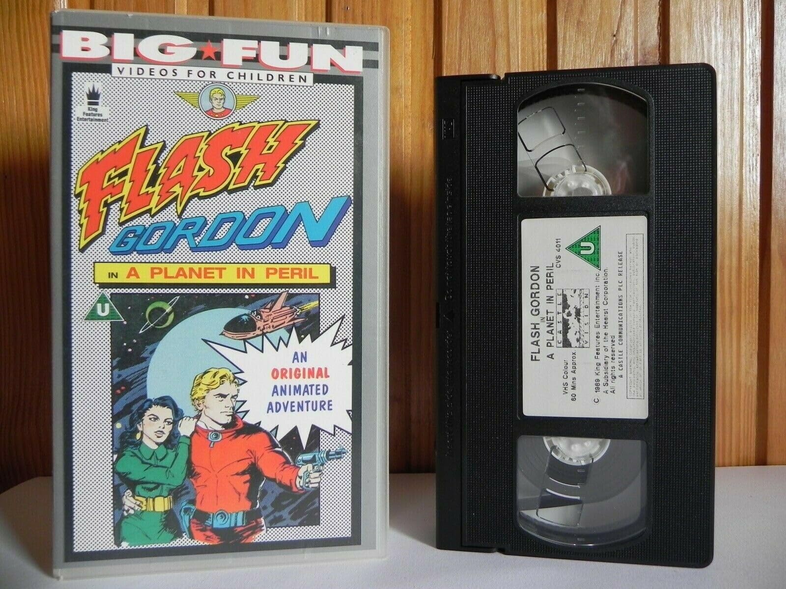 Flash Gordon: A Planet In Peril - 80's Retro - Action Animation - Kid's Pal VHS