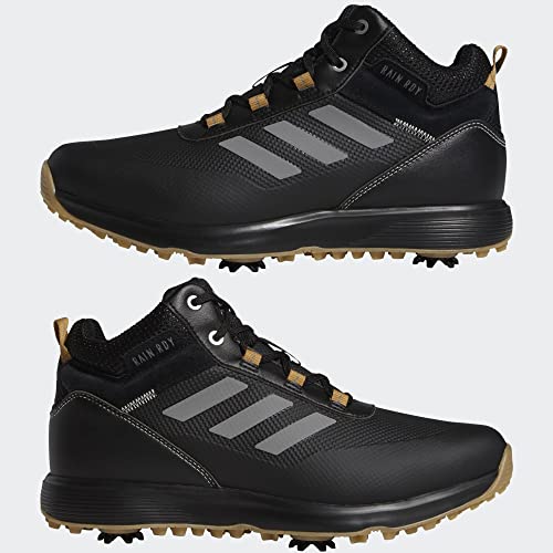 adidas Men's S2G Spikeless Mid-Cut Golf Shoes, Core Black/Grey Four/Mesa, 10.5