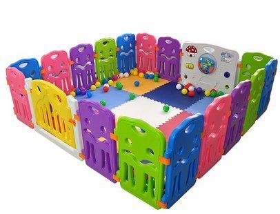Lil' Jumbl Baby Playpen Extra Part Small (13.5" x 23.5") - Set of 2 - Purple