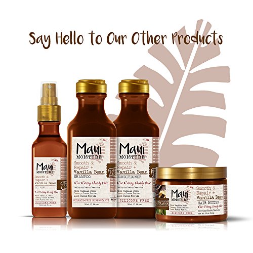 Maui Moisture Smooth & Repair Anti-Frizz Curl Shampoo, vanilla bean 13 Fl Oz