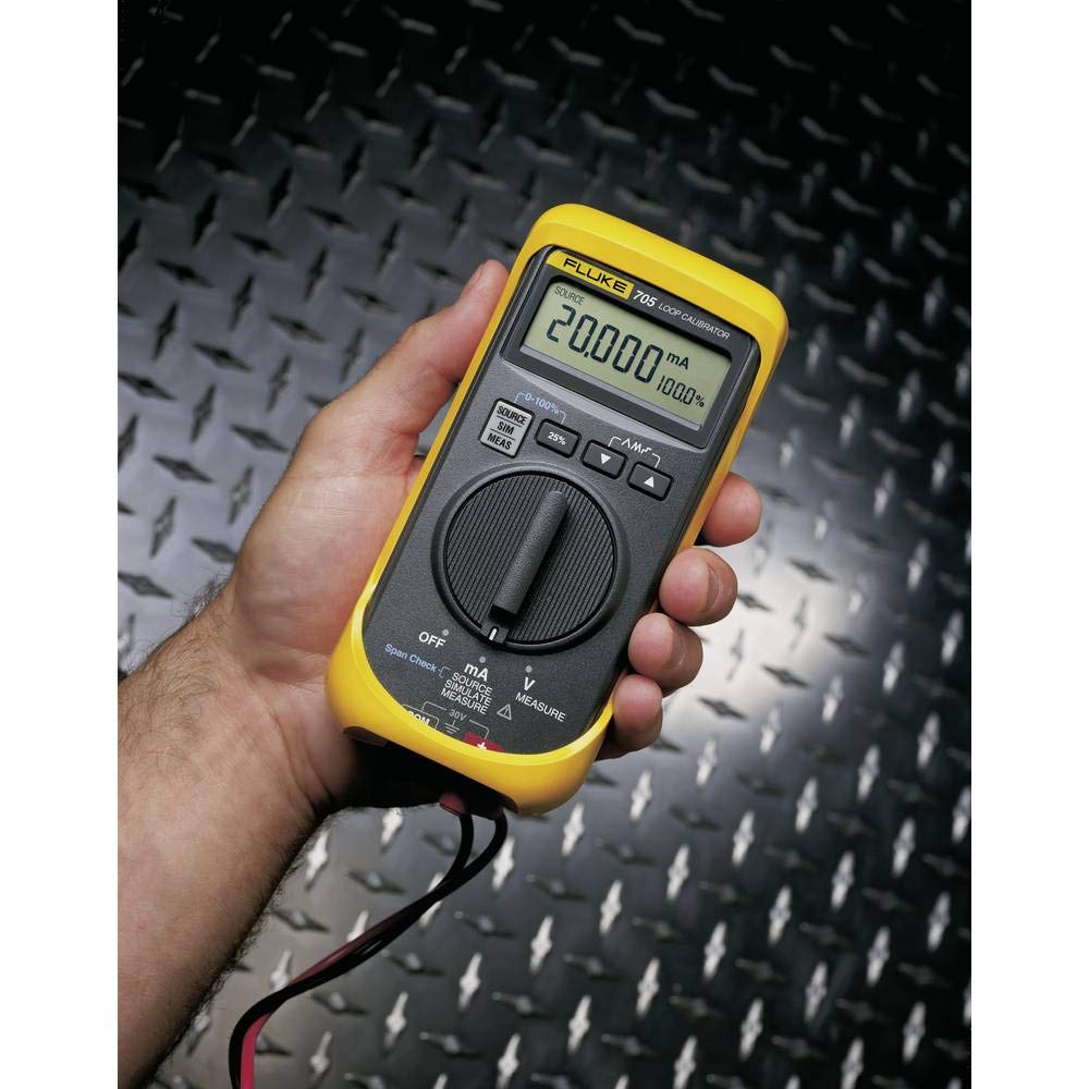 Fluke 705 Loop Calibrator, 28V Voltage, 24mA Current, 0.025 percent Accuracy