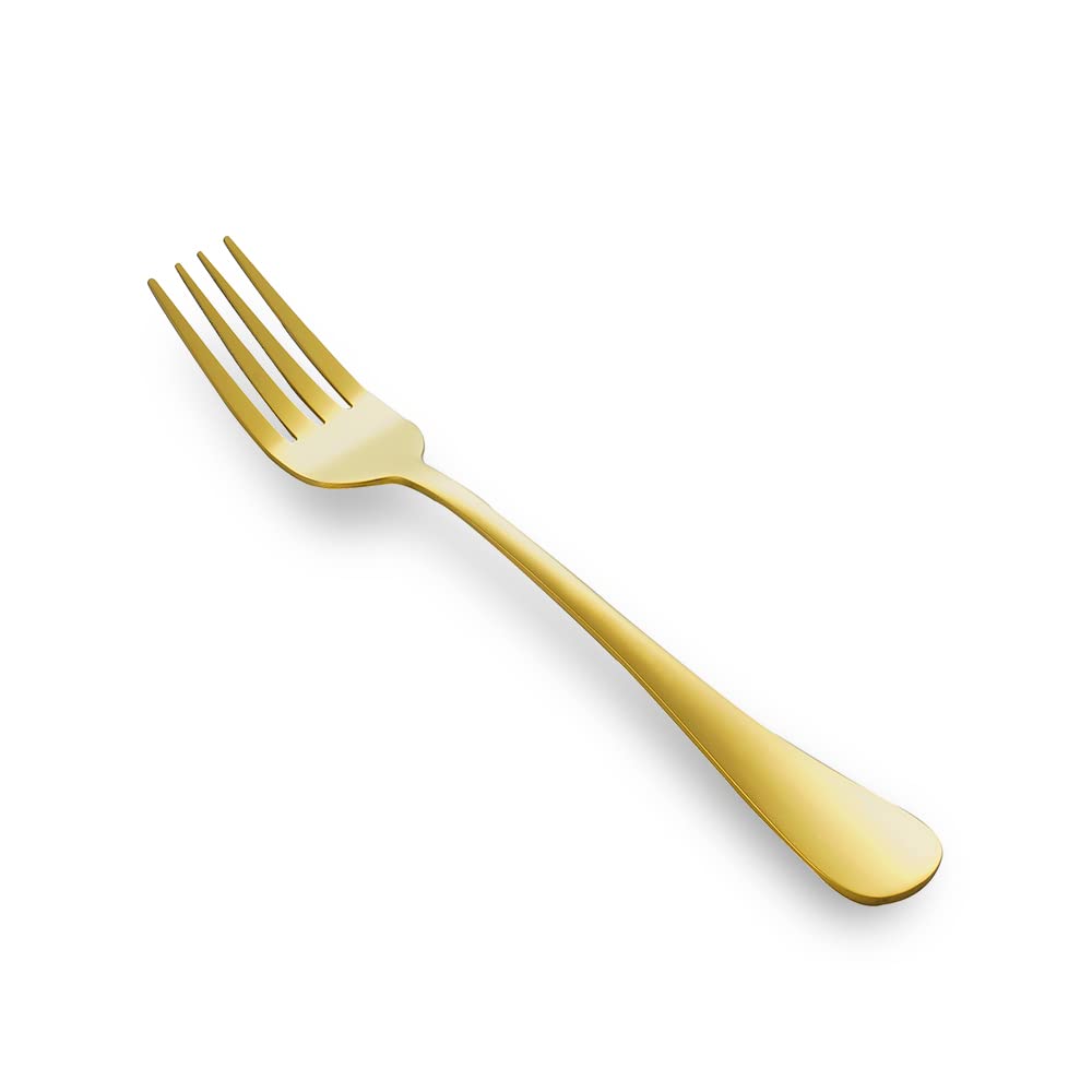 Xingjiake 12-Piece Gold Dinner Forks Set, Stainless Steel Forks Silverware, Flatware Forks Set Of 12, Salad Dessert Forks For Kitchen, Dishwasher Safe