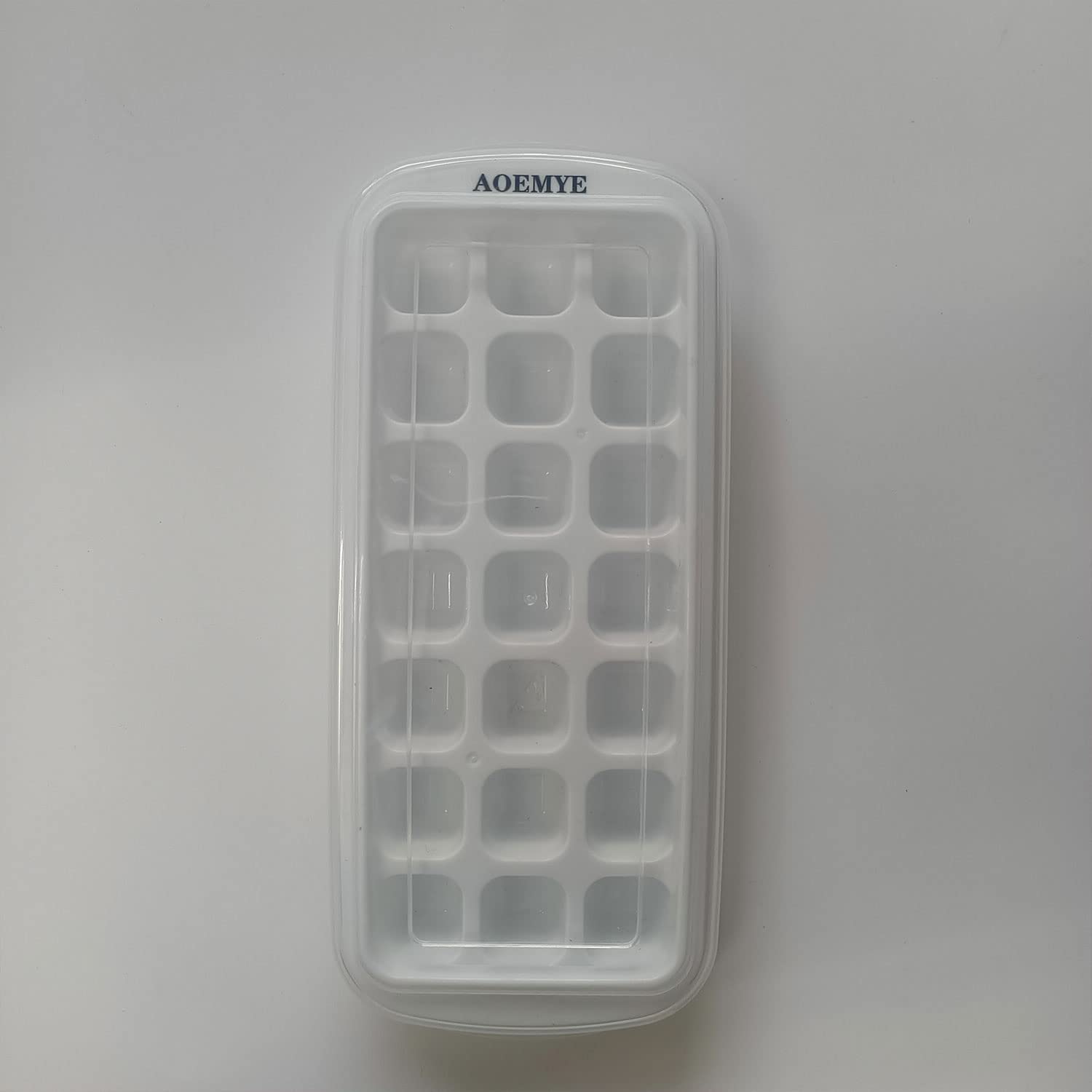 AOEMYE Ice cube molds for refrigerators,Ice Cube Trays with Lid,Easy-Release.