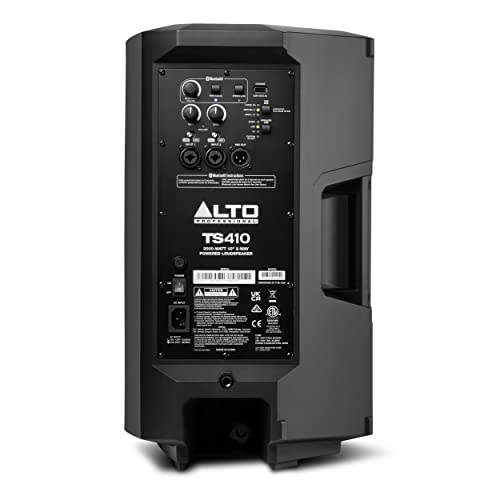 Alto Professional TS410 - 2000W 10" Powered PA Speaker with 3 Channel Mixer, Bluetooth Streaming, Wireless Loudspeaker linking, DSP and Alto App