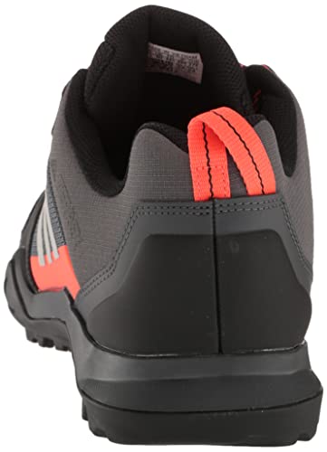 adidas Men's Terrex Ax3 Trail Running Shoe, Solid Grey/Grey One/Solar Red, 11
