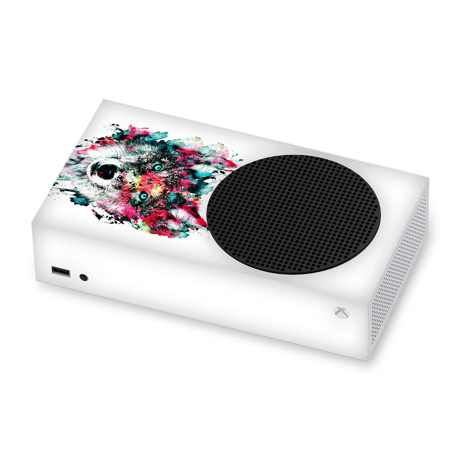 Head Case Designs Officially Licensed Riza Peker Wolf Art Mix Vinyl Sticker Gaming Skin Decal Cover Compatible With Xbox Series S Console