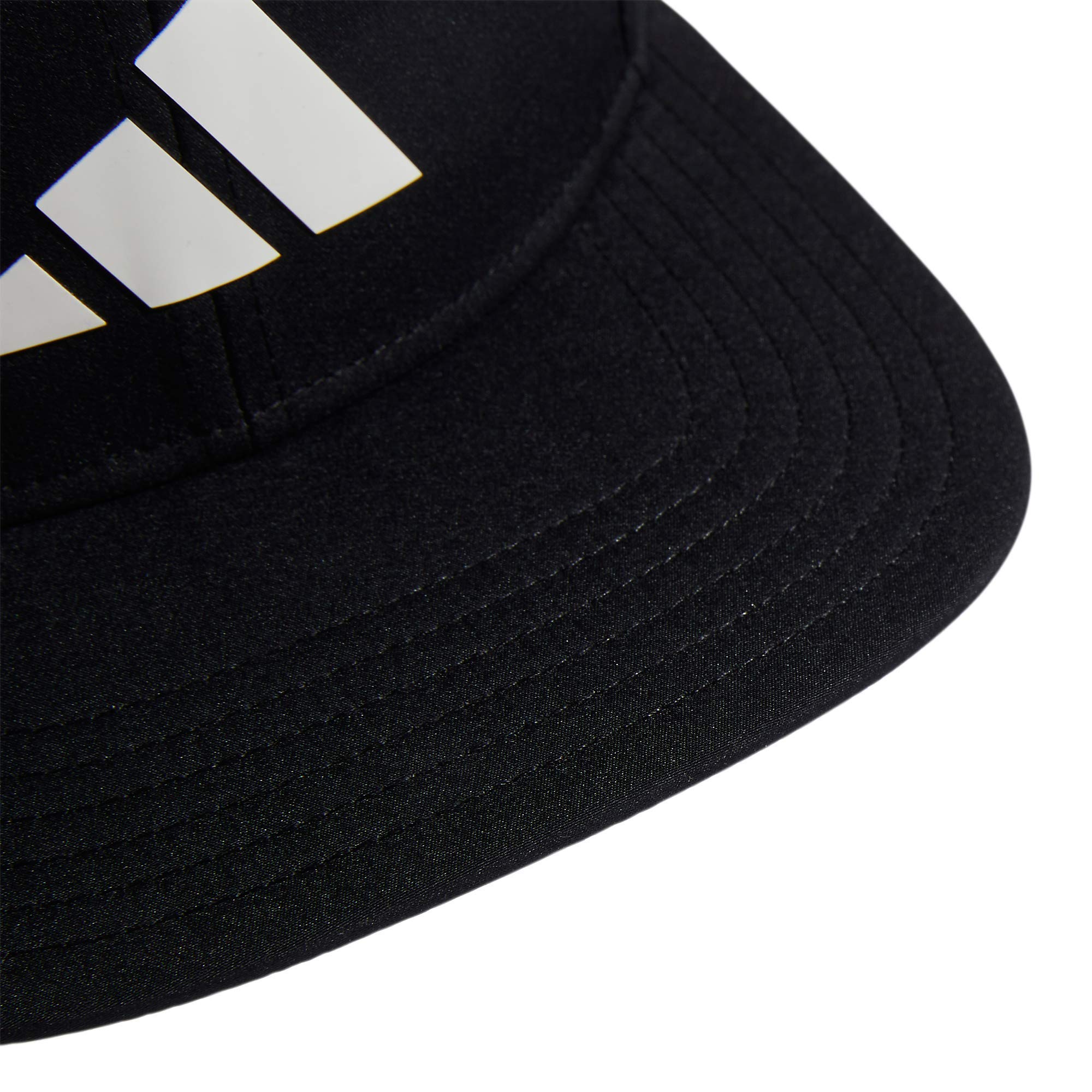 adidas Men's Three Bar Structured Snapback Adjustable Fit Cap, Grey Six/Black/Grey Four, One Size