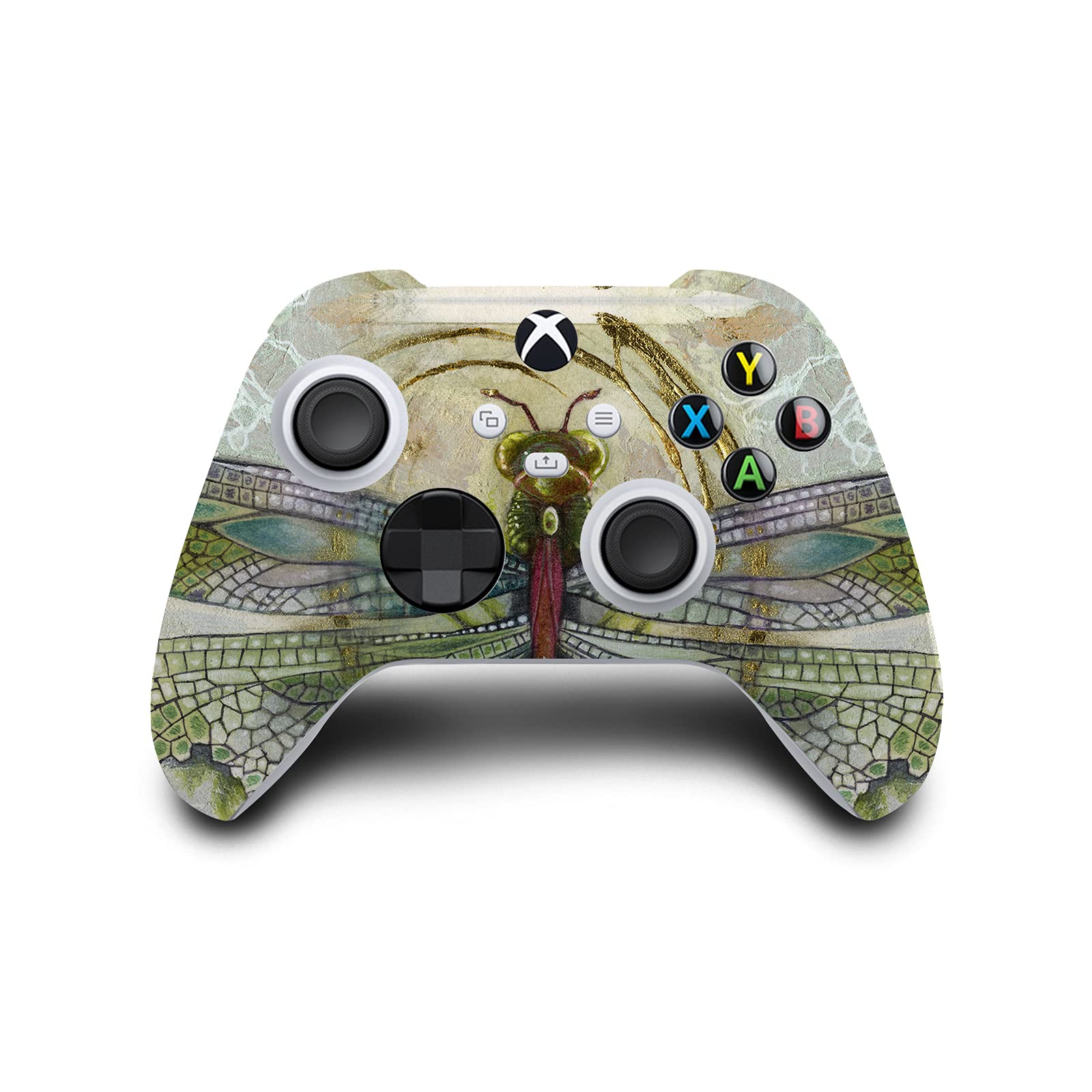 Head Case Designs Officially Licensed Stephanie Law Damselfly 2 Art Mix Vinyl Sticker Gaming Skin Decal Cover Compatible With Xbox Series X Console and Controller Bundle