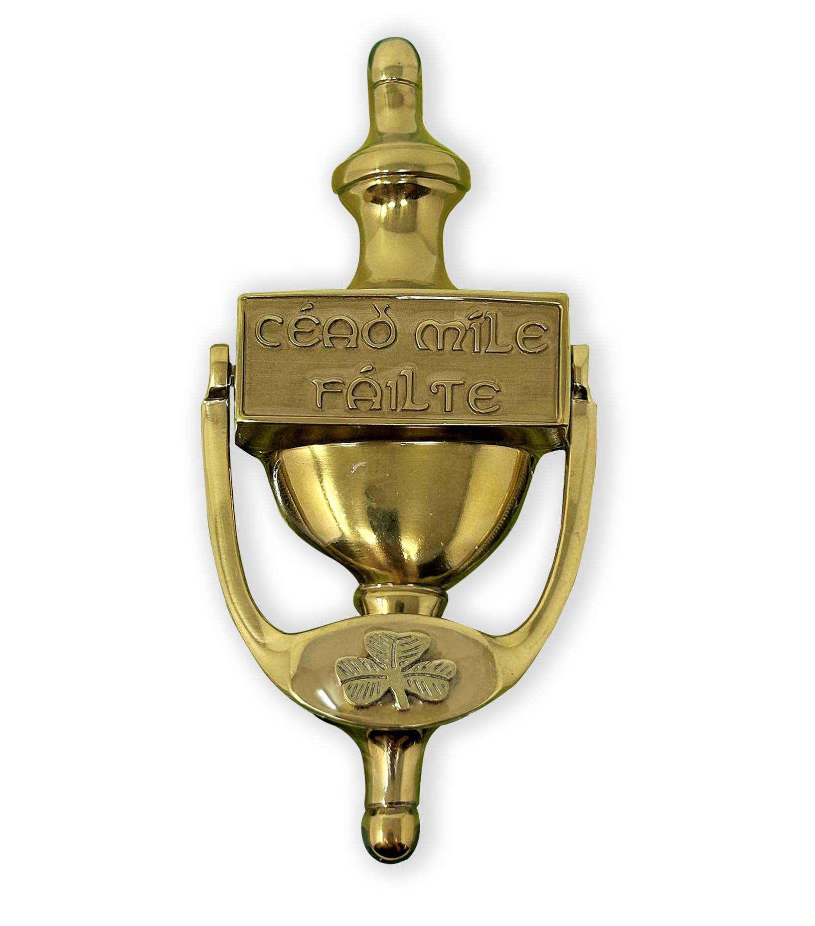 Exclusively Irish Cead Mile Failte - Shamrock Door Knocker
