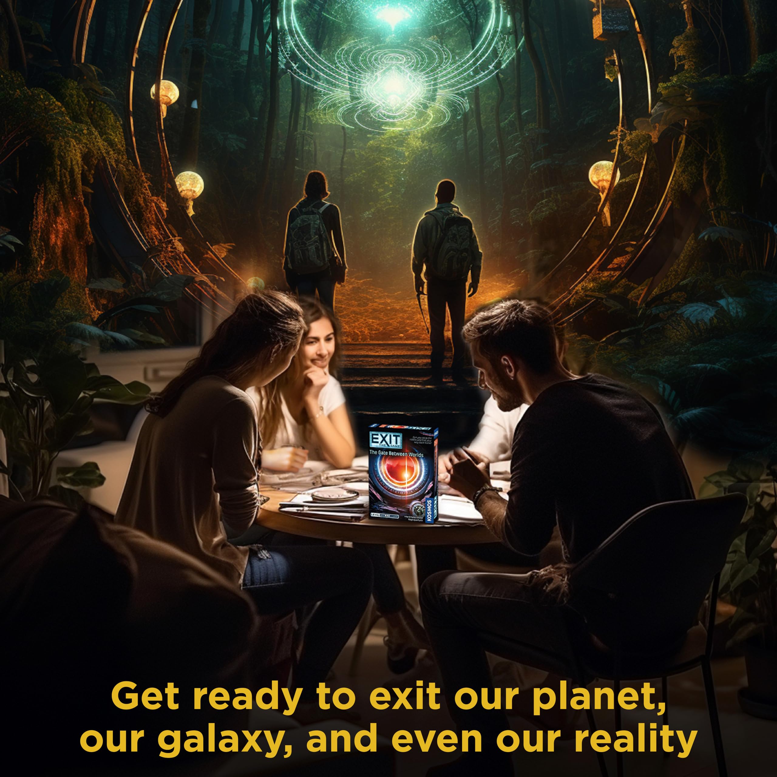 Exit: The Gate Between Worlds | Exit: The Game - A Kosmos Game | Family-Friendly, Card-Based at-Home Escape Room Experience for 1 to 4 Players, Ages 12+
