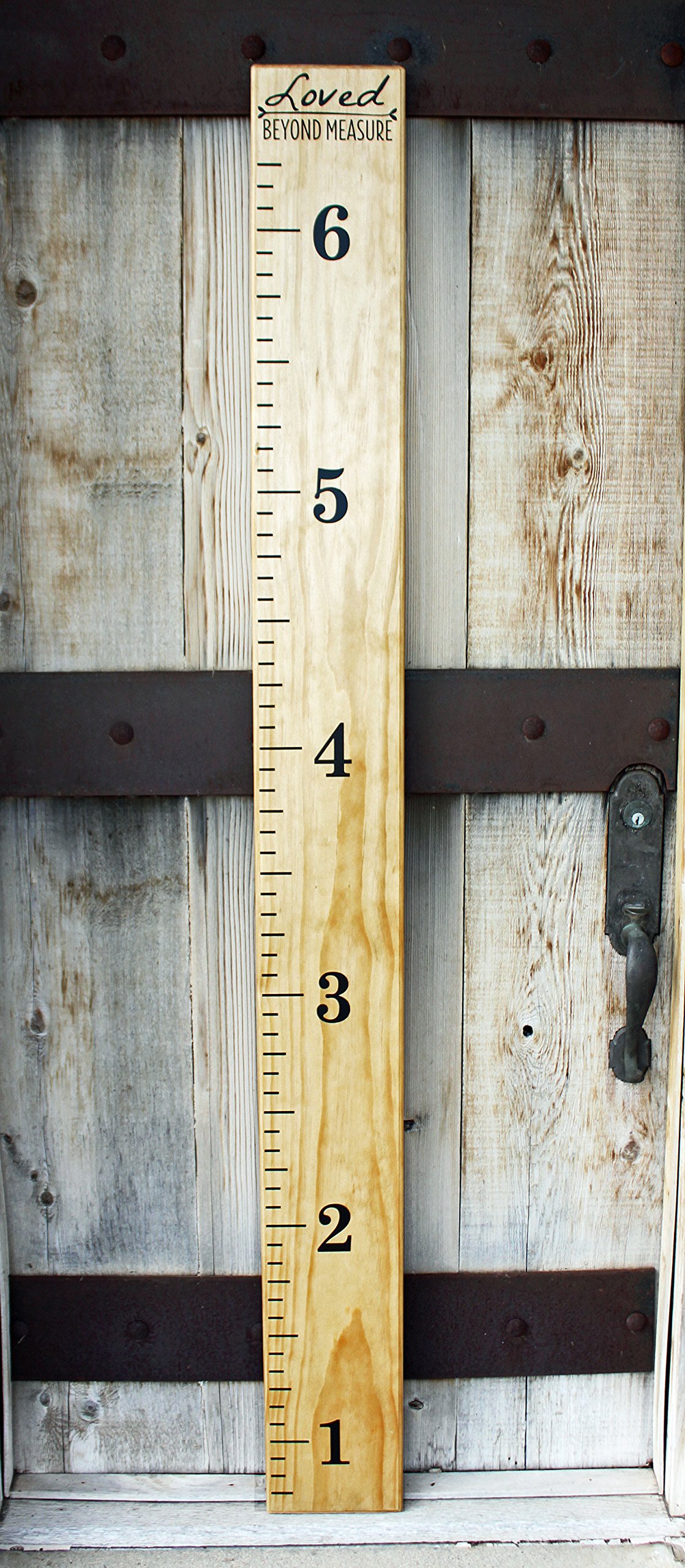 Little Acorns DIY Vinyl Growth Chart Ruler Decal Kit, Loved Beyond Measure