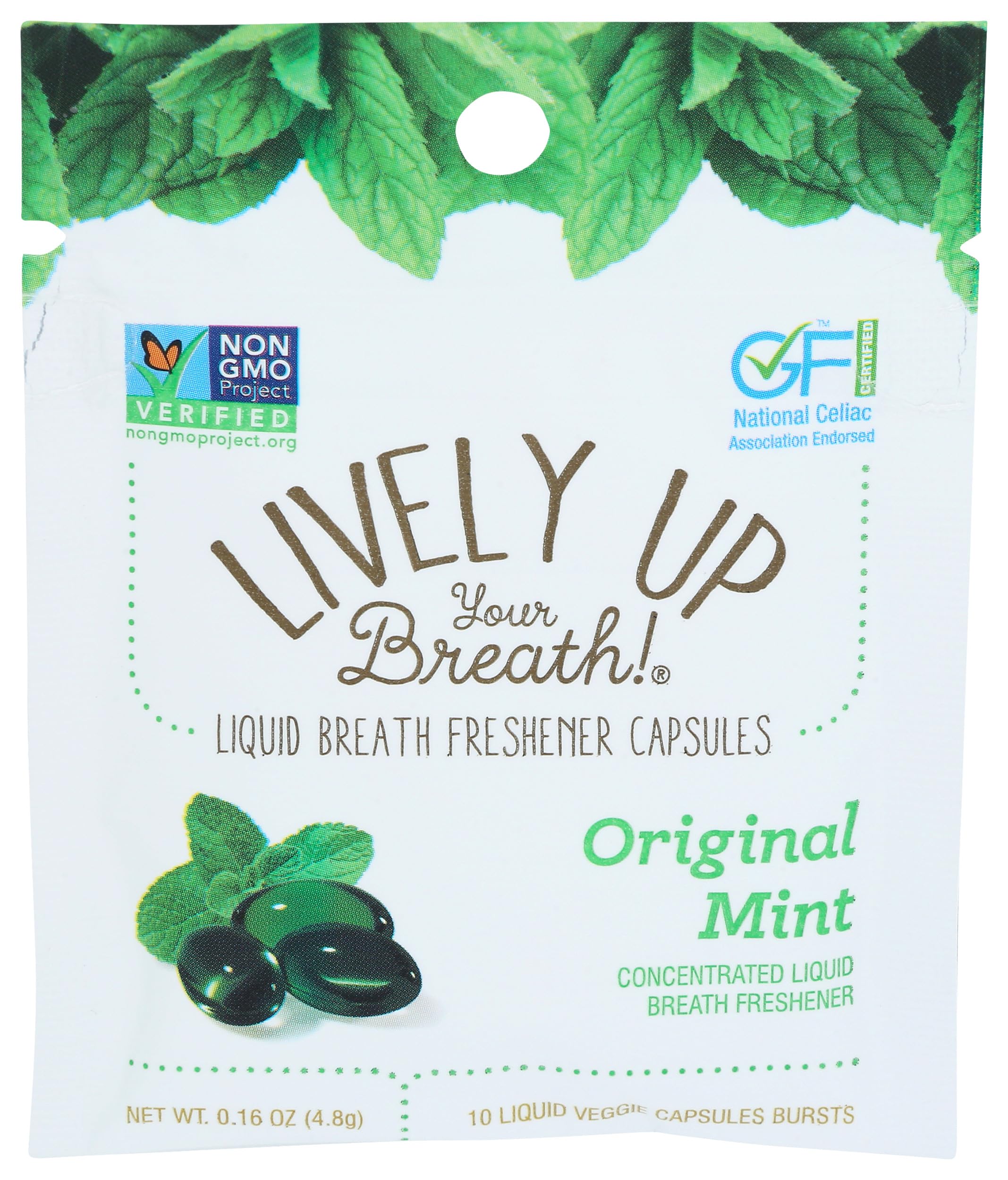 LIVELY UP YOUR BREATH Mint Breath Freshener, 0.16 OZ