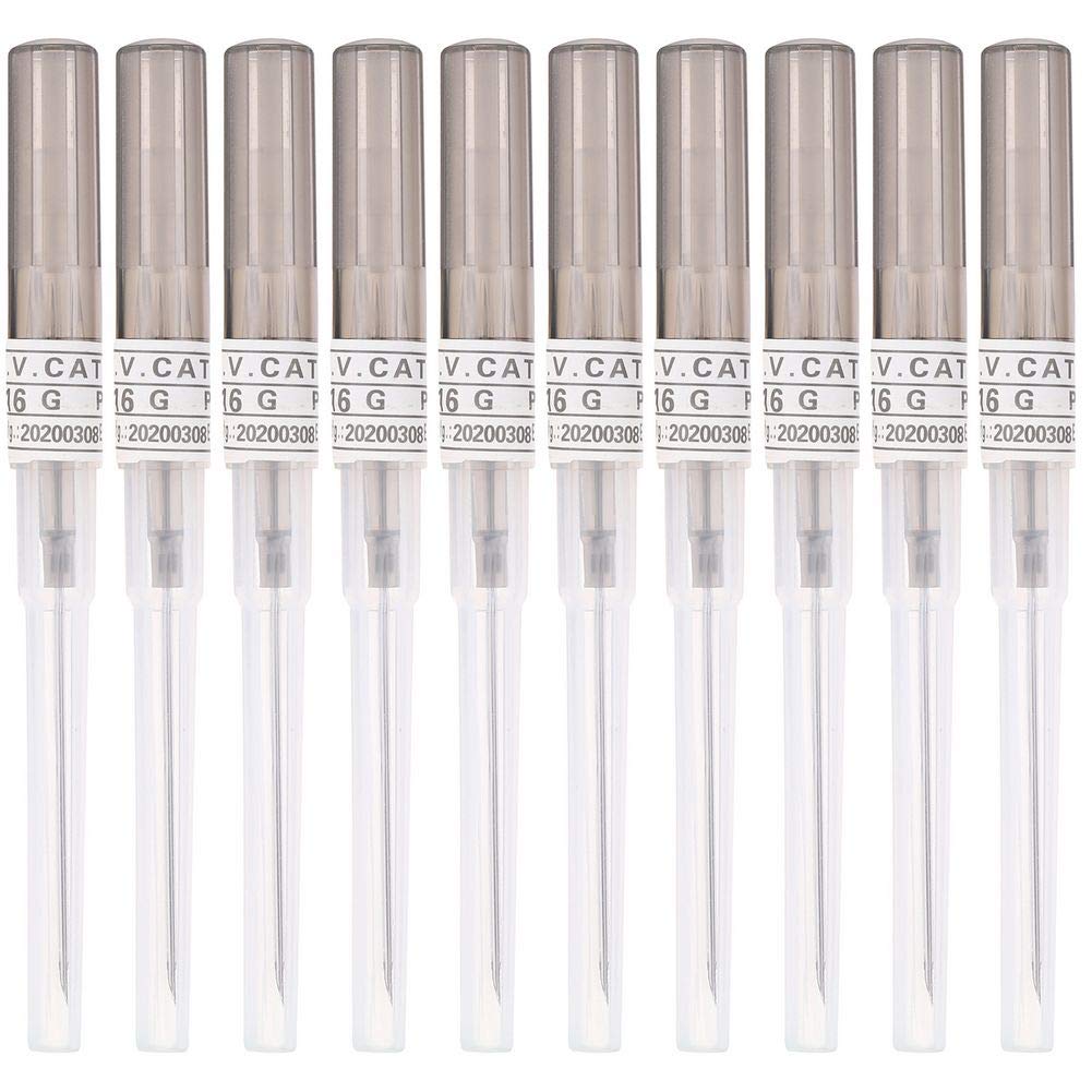 Piercing Needles,New Star Tattoo 10pcs 16G Gauge Steel Catheter Piercing Needles Supply