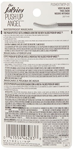 Maybelline The Falsies Push Up Angel Waterproof Mascara, Lengthening and Curling Make Up Formula, Very Black, 1 Count