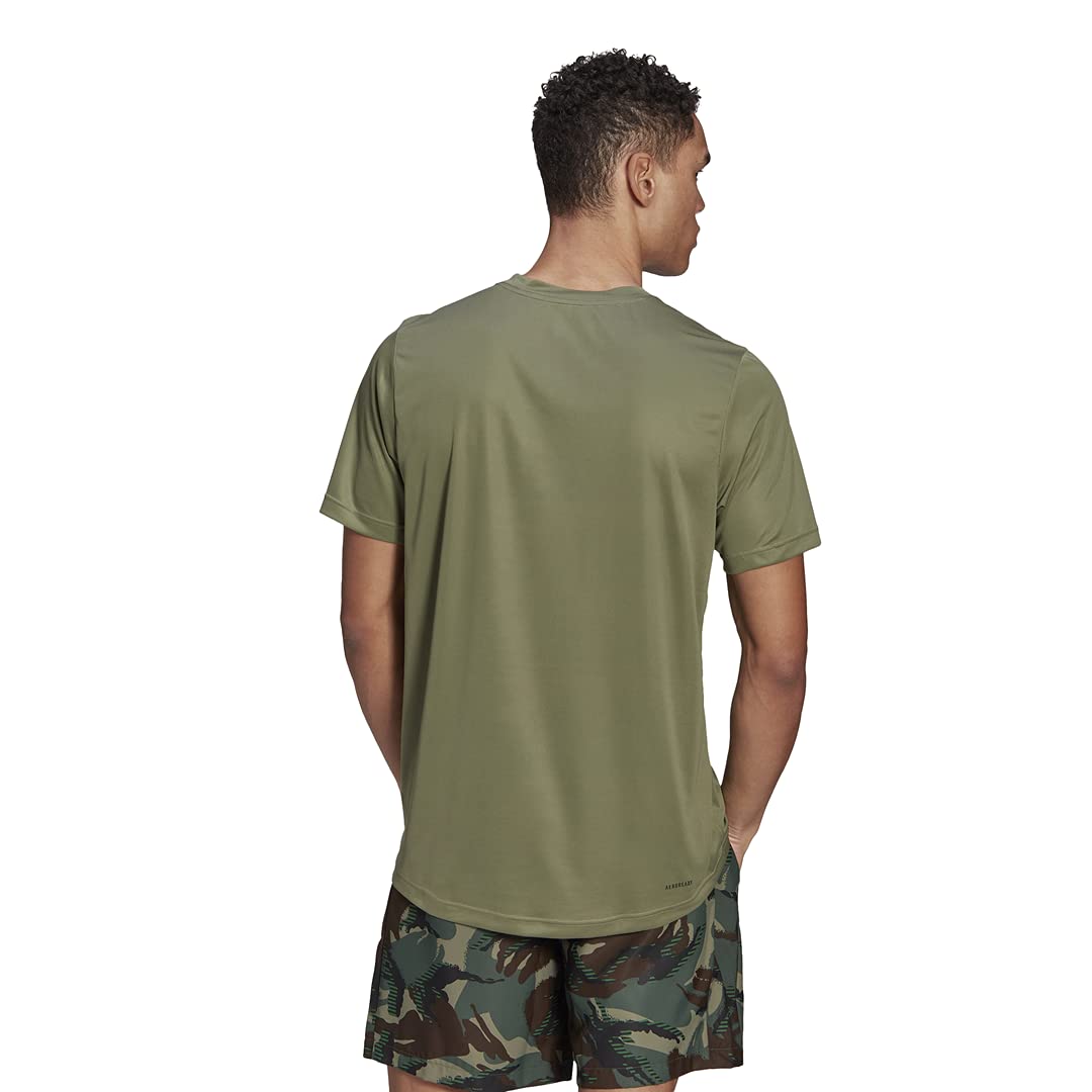 adidas mens Camo Graphic Tee 2 Legacy Green Small