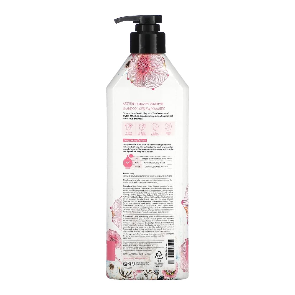 Kerasys Lovely and Romantic Perfumed Shampoo and Rinse, 600ml