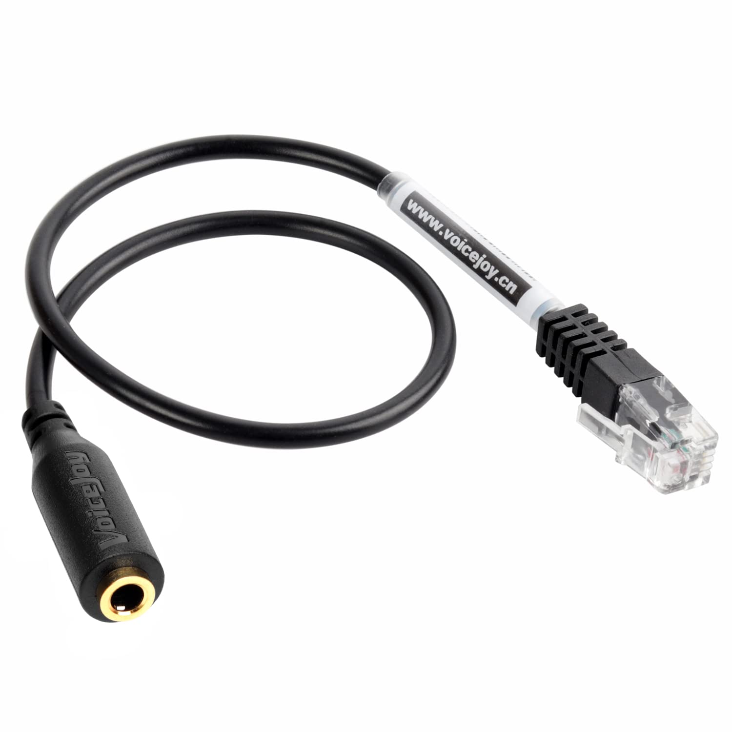 VoiceJoy 3.5mm Smartphone Headset to RJ9 Adapter Compatible with Yealink T20 T21 T41G etc Phones and Grandstream GXP14XX,GXP2124, GXP2120, GXP2140 GXP2140 GXP2160 GXP2110