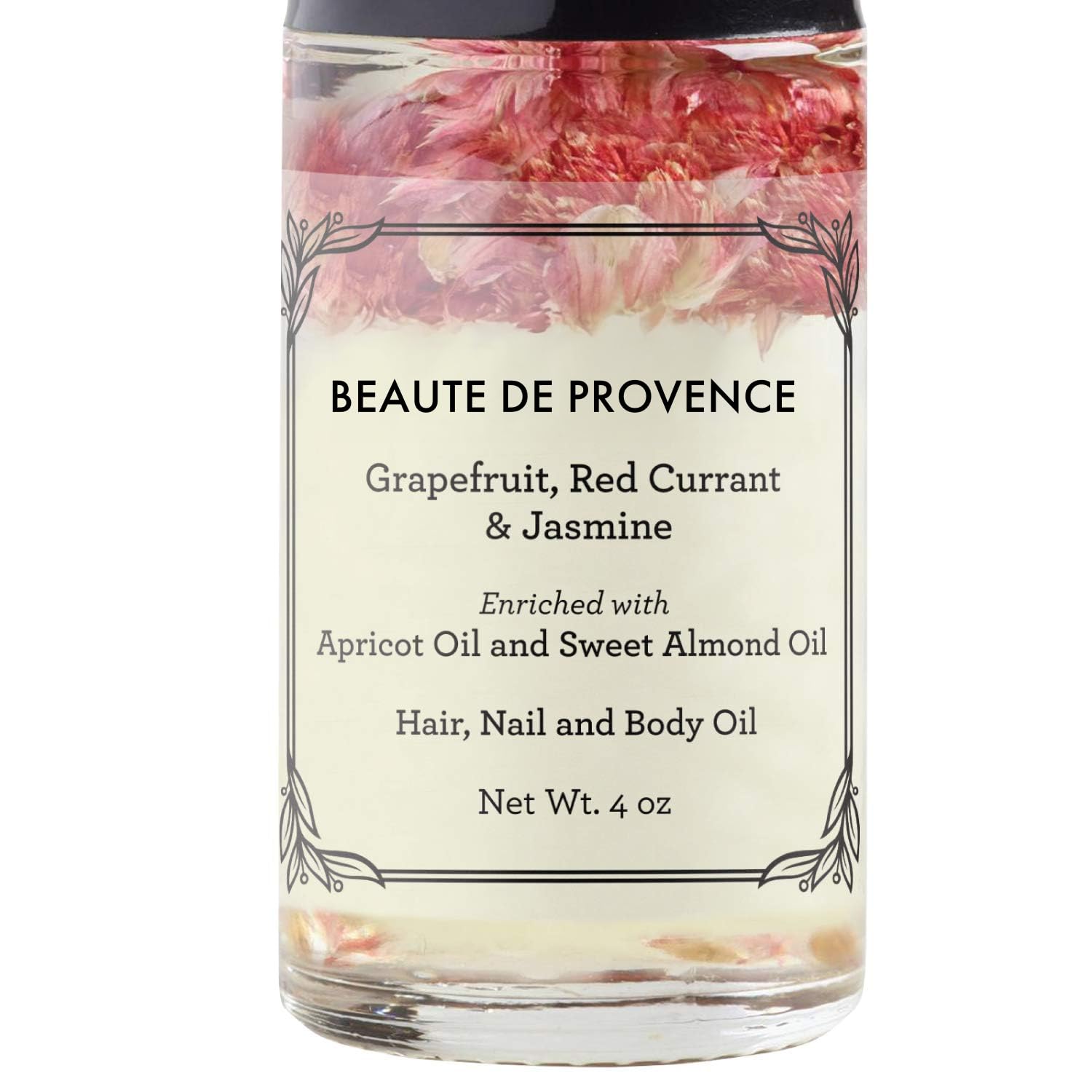 Provence Beauty - Floral Rose Petals - Body Oils for Women Perfume - Day and Night Moisturizer for Dry Skin Enriched with Apricot Oil, Sweet Almond Oil, Vitamin E Fractionated Coconut Oil - 1 Fl Oz