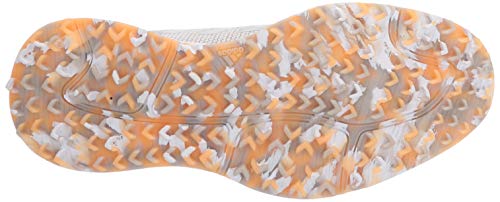 adidas mens Golf Shoe, Grey/White/Hazy Orange, 11 US