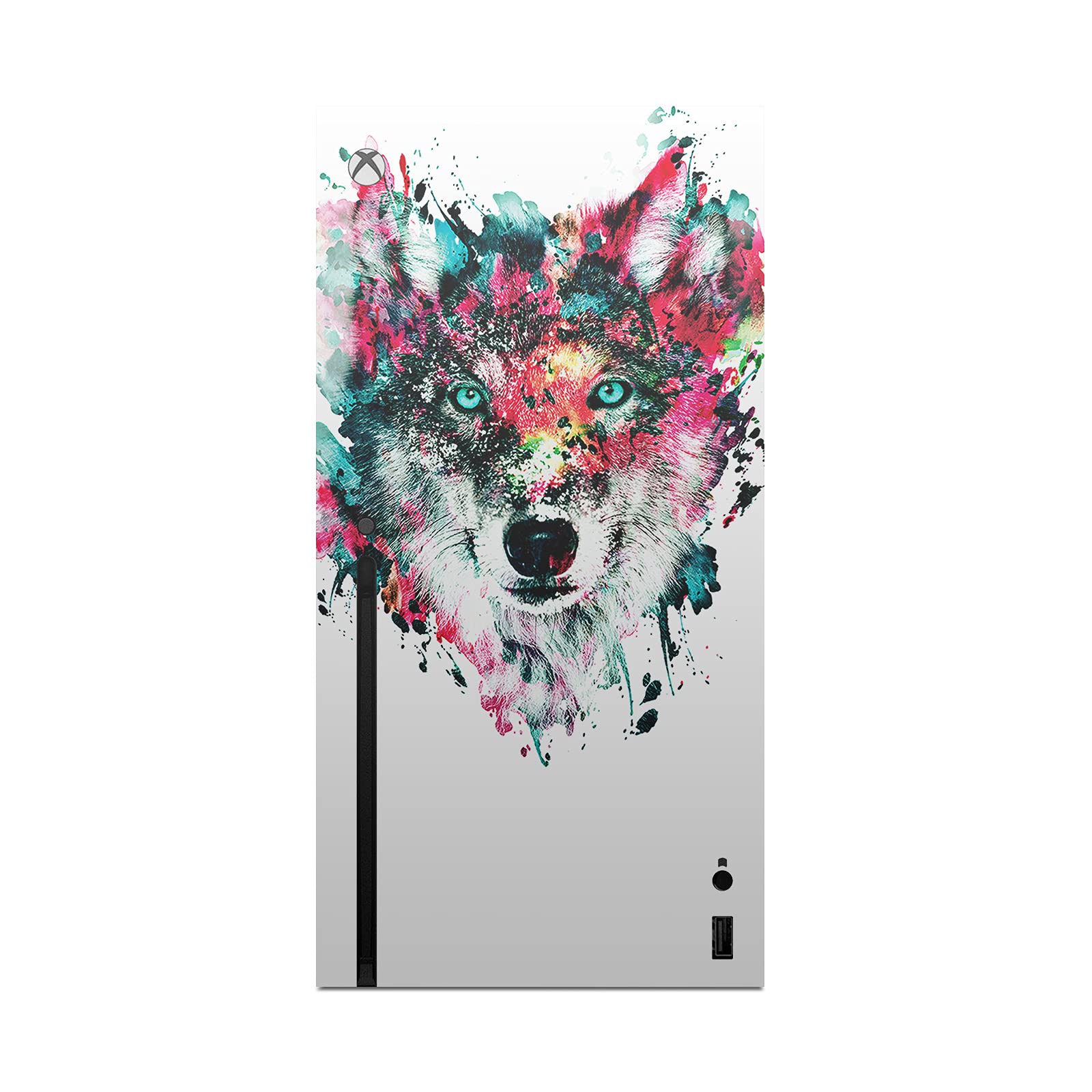 Head Case Designs Officially Licensed Riza Peker Wolf Art Mix Vinyl Sticker Gaming Skin Decal Cover Compatible With Xbox Series X Console