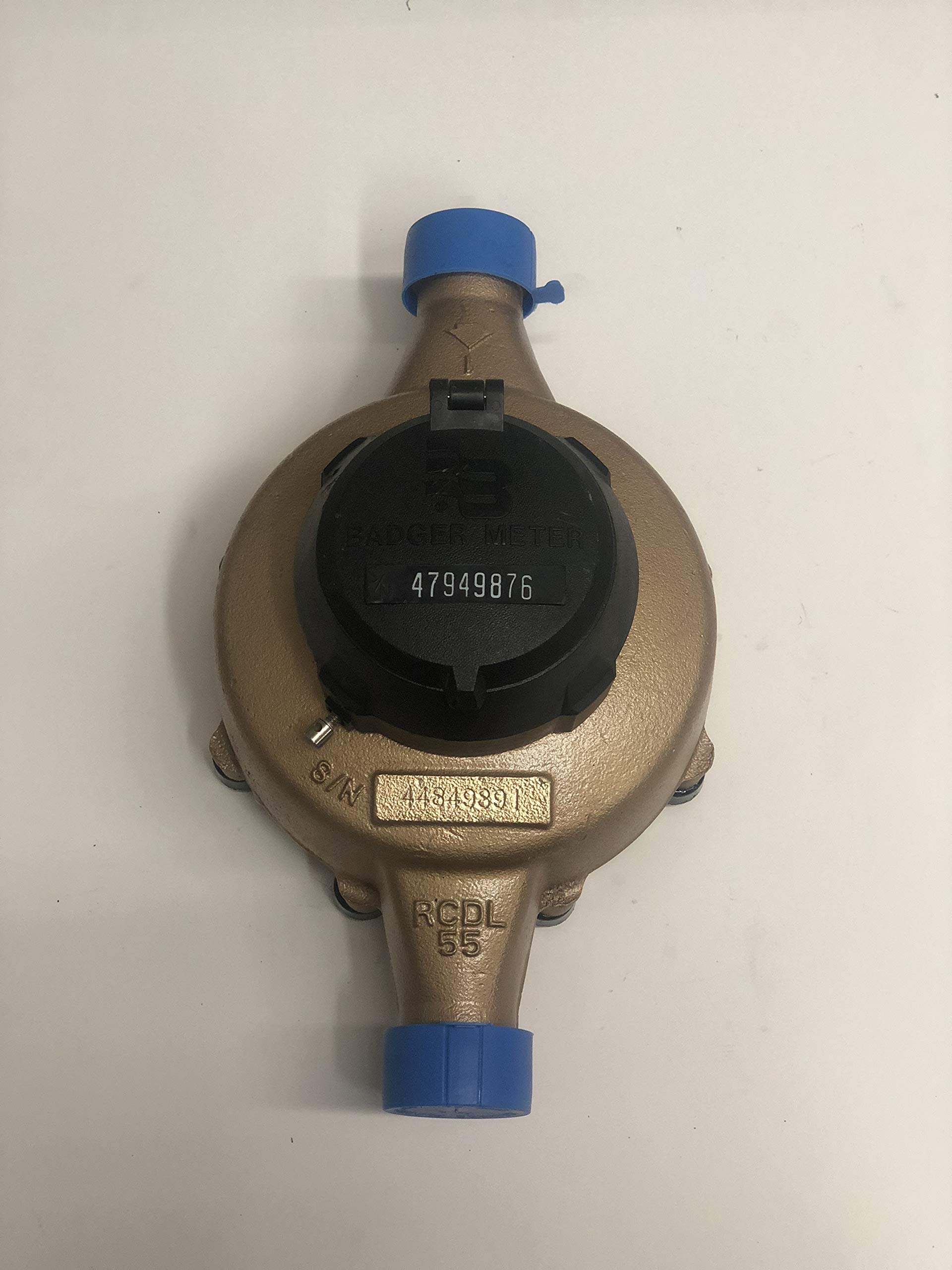 Badger 1" M55 Water Meter FRB Direct Read Cubic Feet