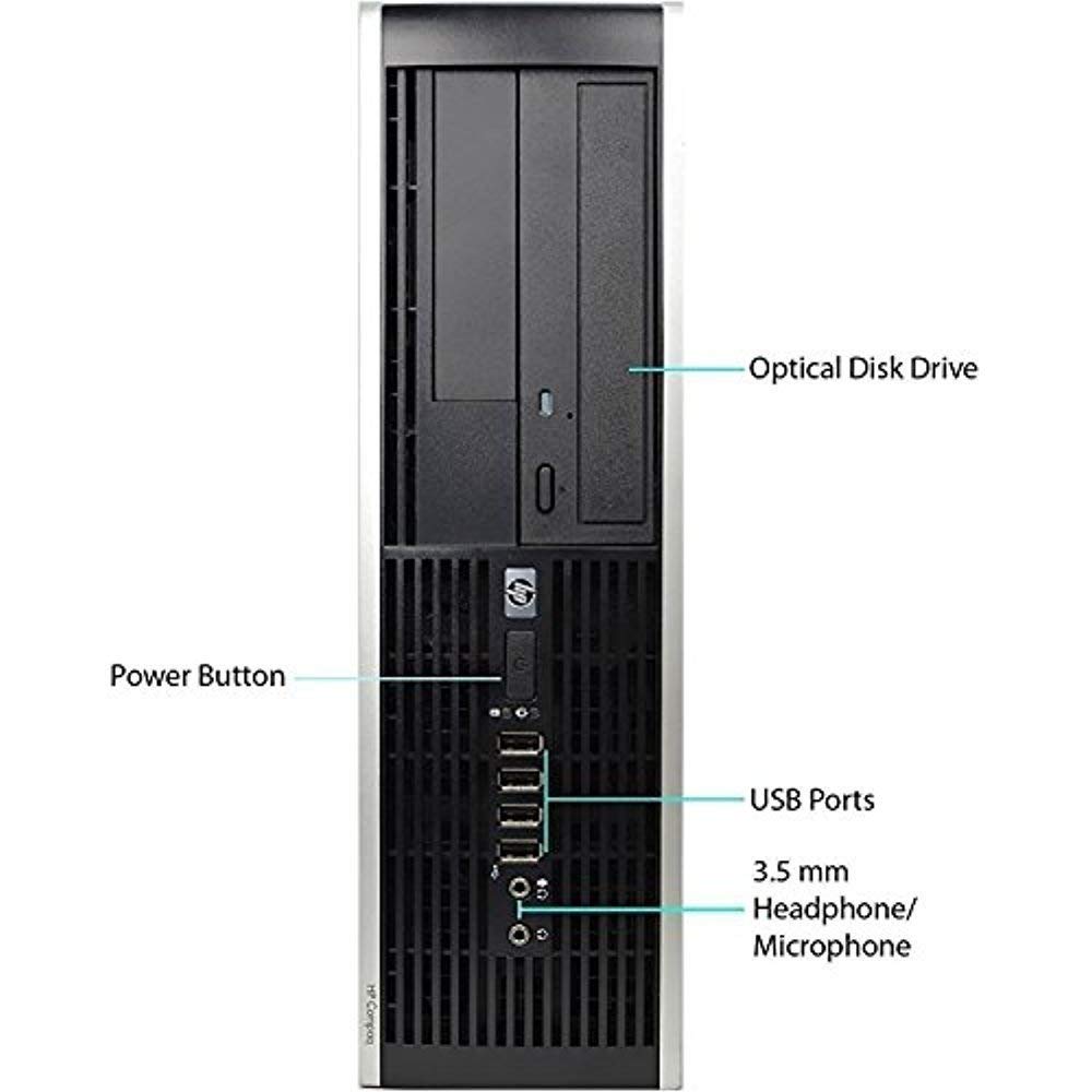 HP Compaq Elite 8200 SFF Desktop Quad Core i5-2400 3.10 GHz 4 GB DDR3 RAM 250 GB HD DVD-RW Windows 10 Professional 64-Bit