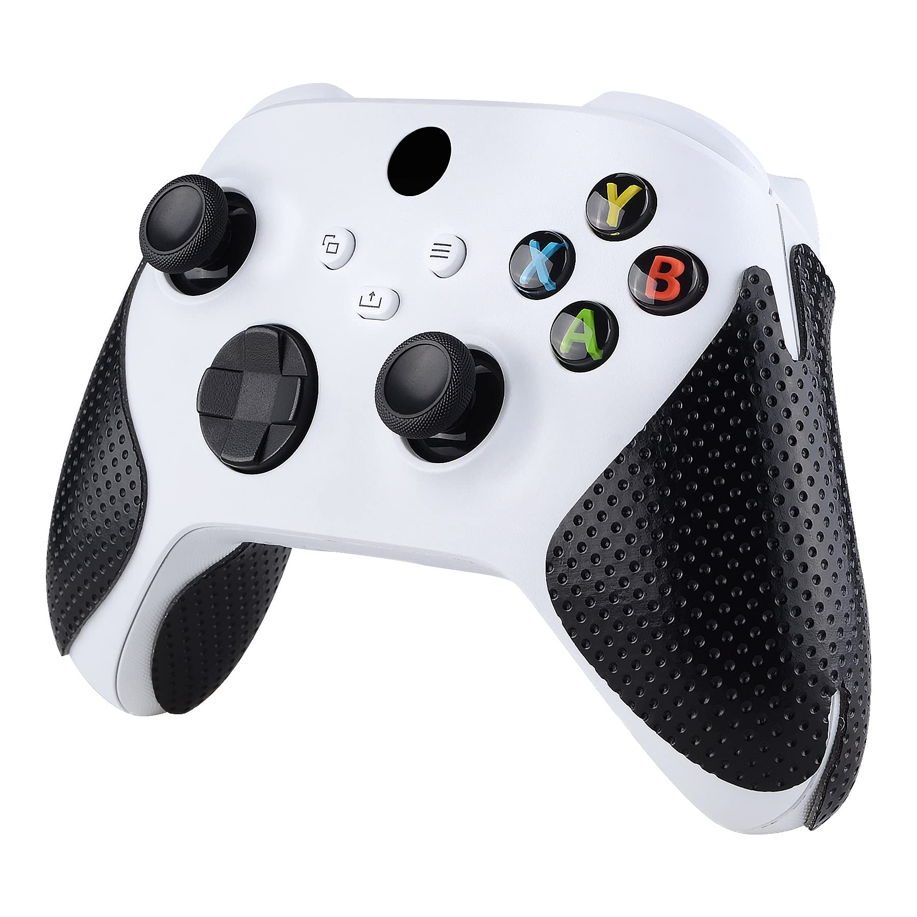 eXtremeRate PlayVital Anti-Skid Sweat-Absorbent Controller Grip for Xbox Series X/S Controller, Professional Textured Soft Rubber Pads Handle Grips for Xbox Series X/S Controller - 3D Concave