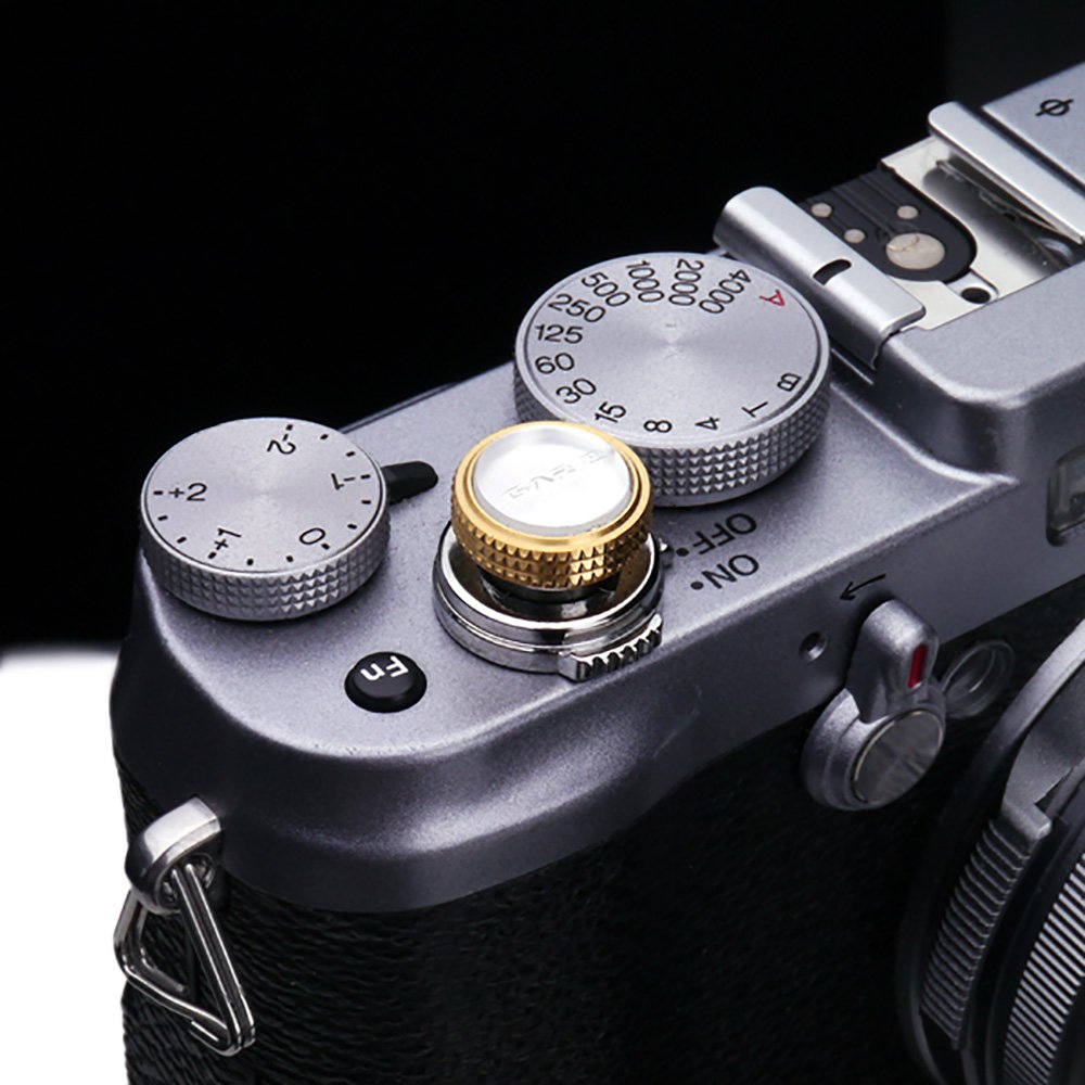 GARIZ XA-SB5 Soft Release Button (Screw) 0.5 inch (12 mm) Half Mirror